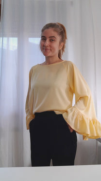 Ruffled Blouse Sewing Pattern for Women – Patterns by Lucia