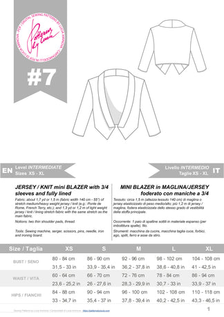 Cropped Blazer Sewing Pattern for Women – Patterns by Lucia