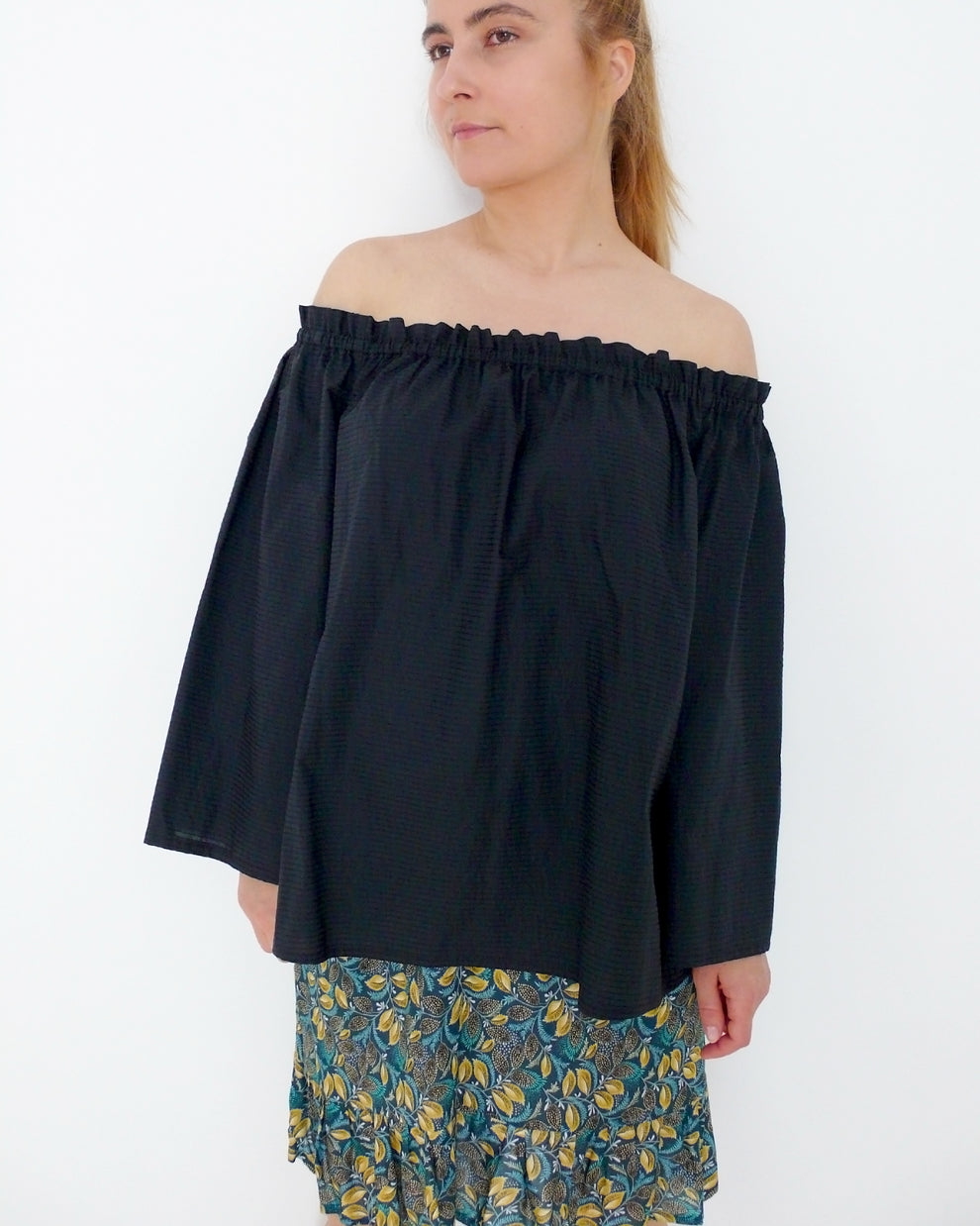 Off-shoulder Top or Dress Sewing Pattern for Women – Patterns by Lucia